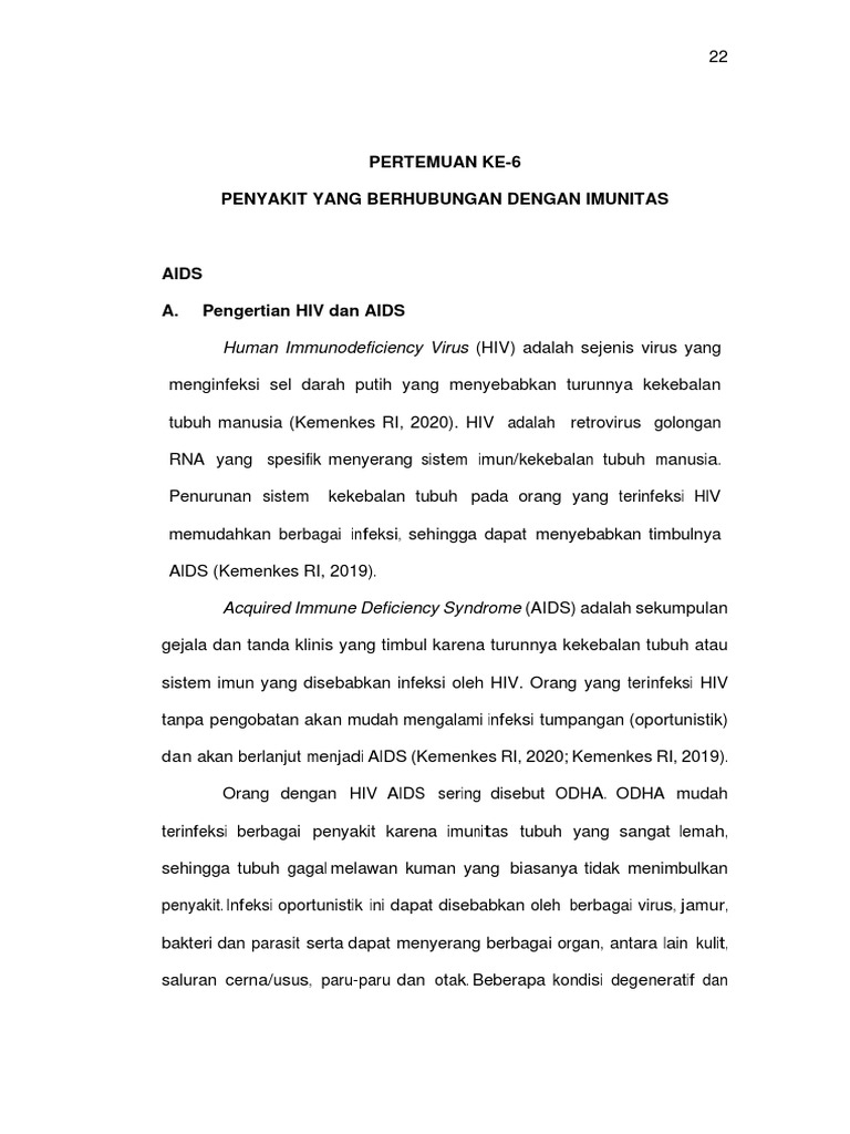 Bahan Ajar Imunologi Gizi (P6 Sd. P7) | PDF
