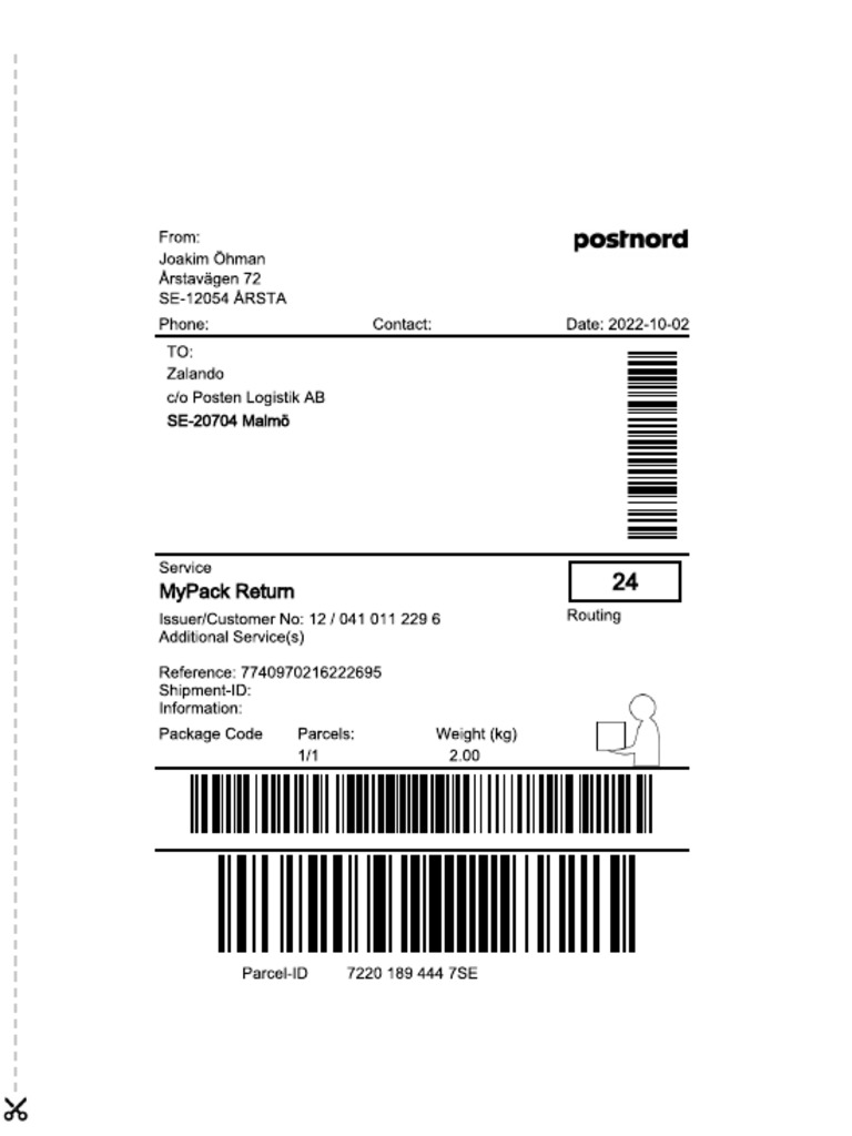 Returmeddelande: Årstavägen 72 Joakim Öhman | PDF