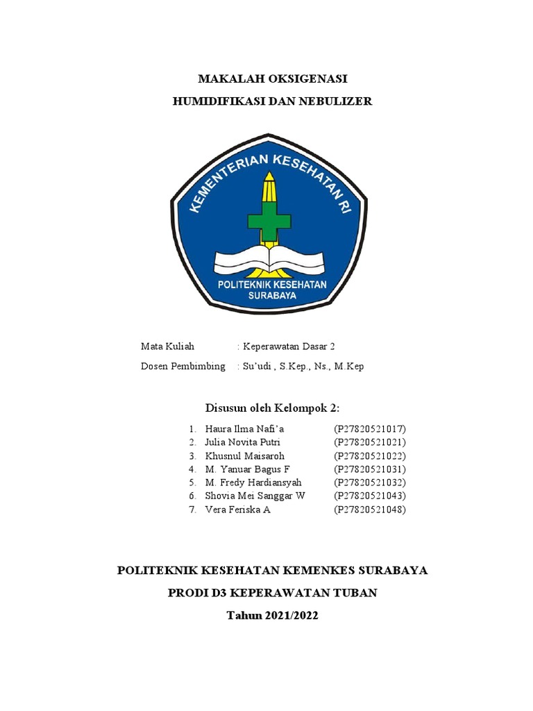 Humidifikasi Hidung dalam Terapi Oksigen | PDF | Sains & Matematika ...