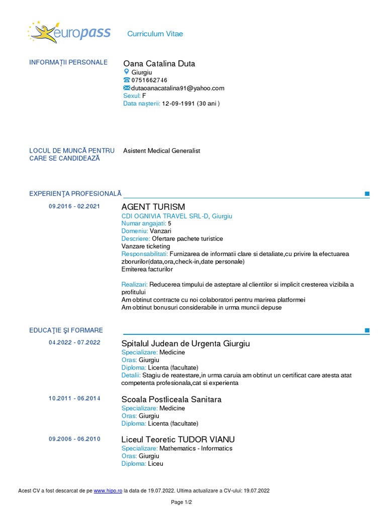 CV Europass | PDF