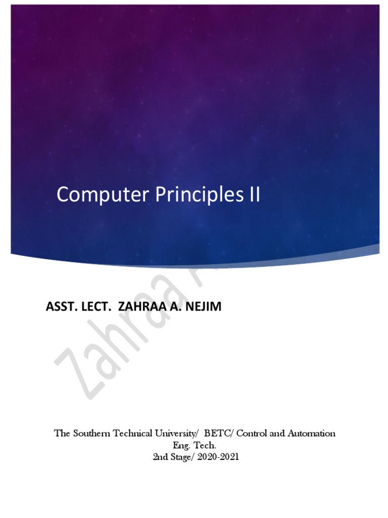 Lecture6 Variables Pdf String Computer Science Variable Computer Science