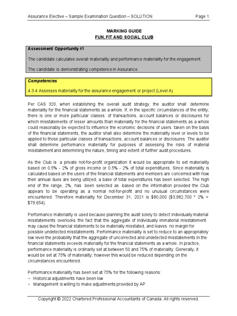 CAF Examination Program Spring 2023 | PDF | Audit | Business