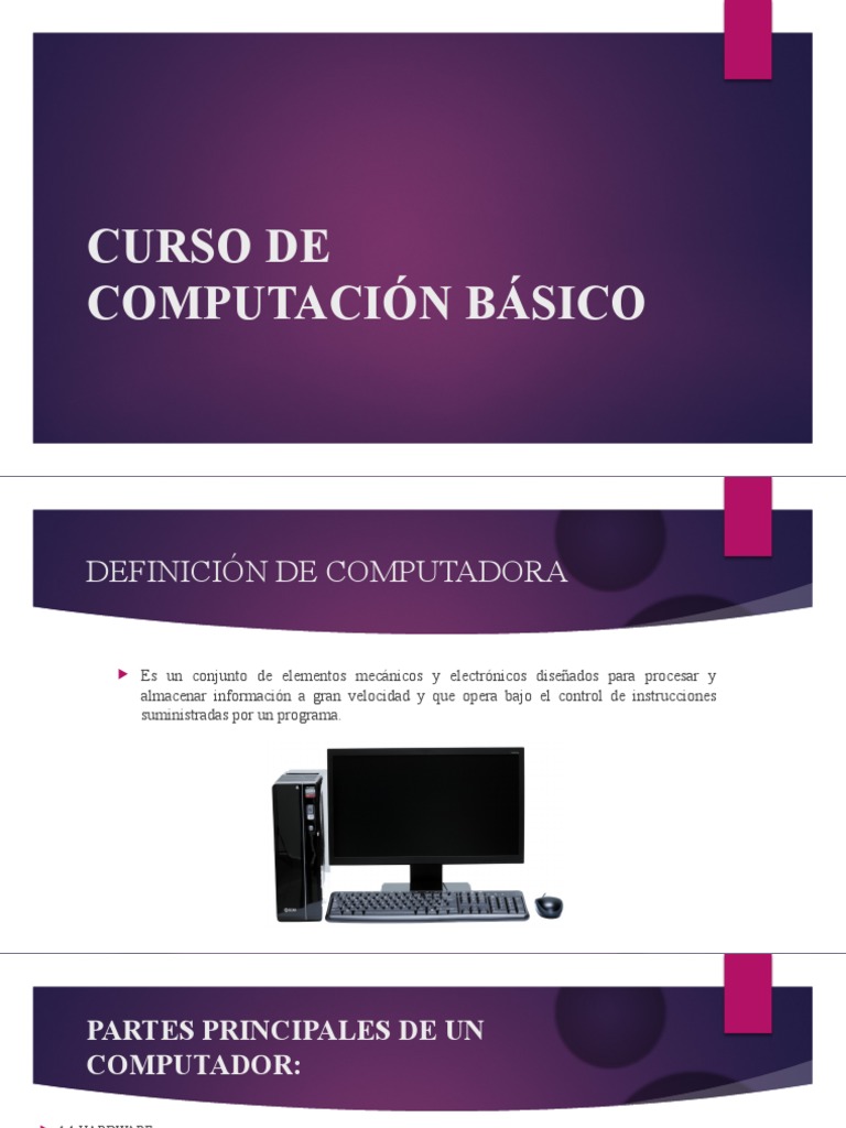 Curso de Computación Básico | PDF