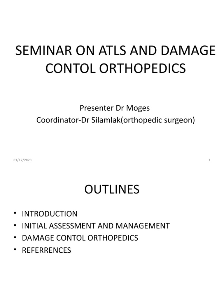 Atls by DR Moges - 082701 | PDF | Shock (Circulatory) | Major Trauma