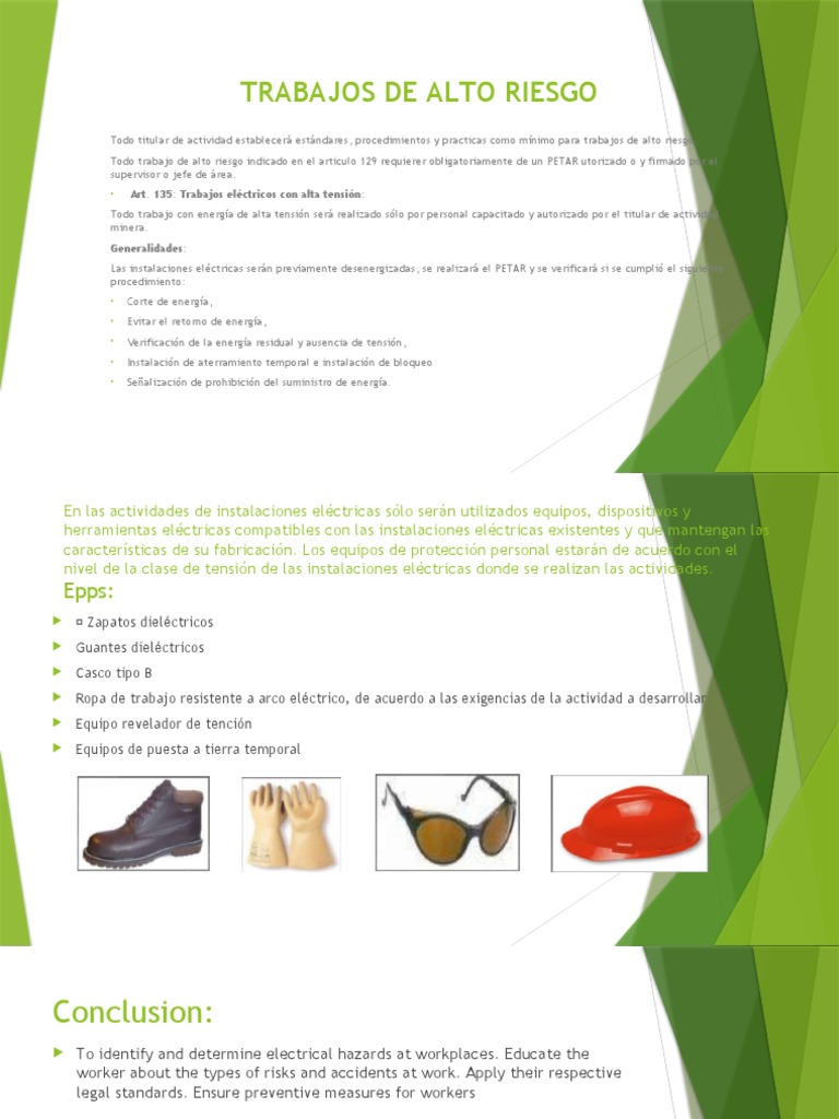 Trabajos de Alto Riesgo | PDF