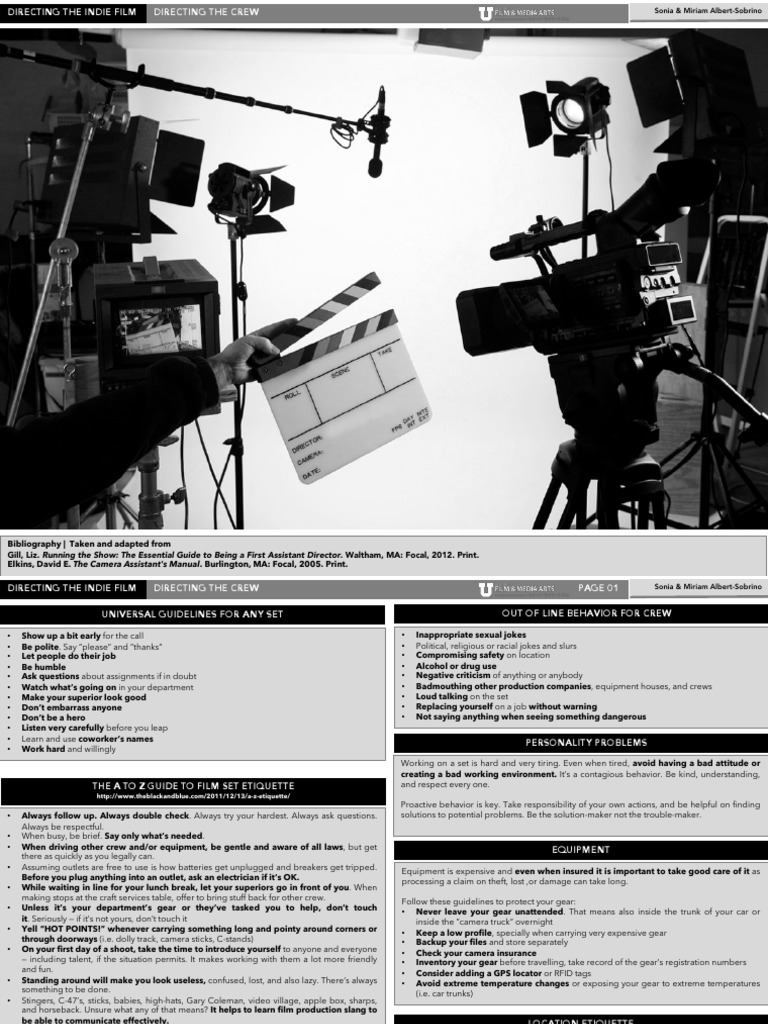 Directing The Crew | PDF | Camera | Camera Lens