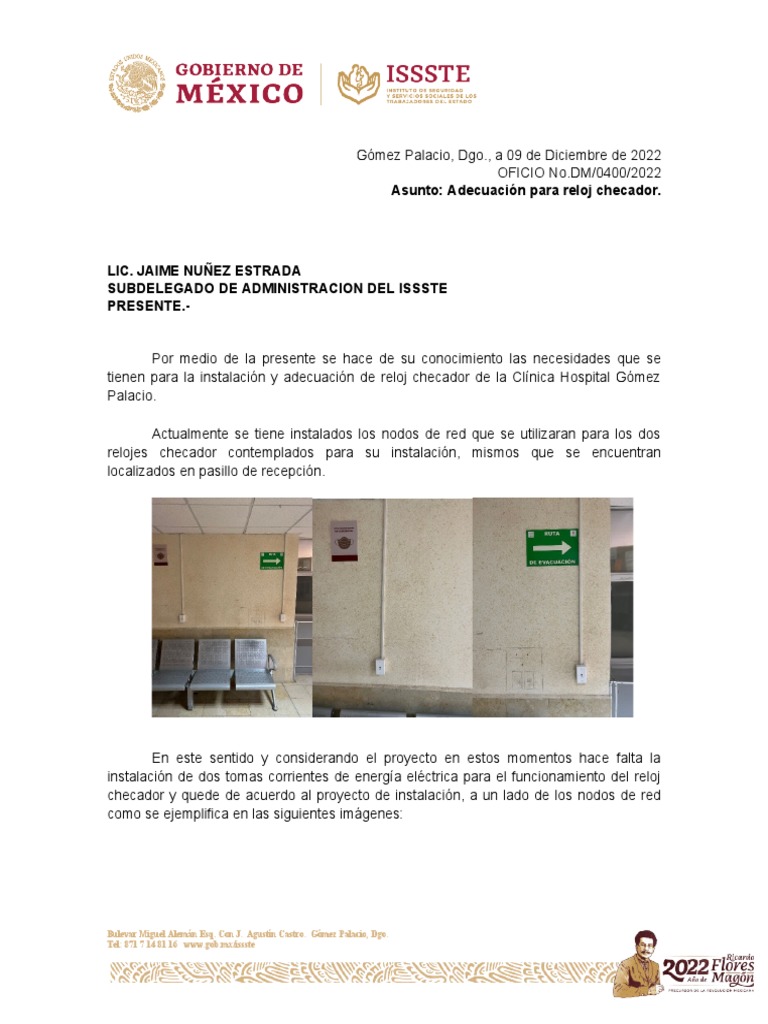 ISSSTE Membretada 2022 | PDF