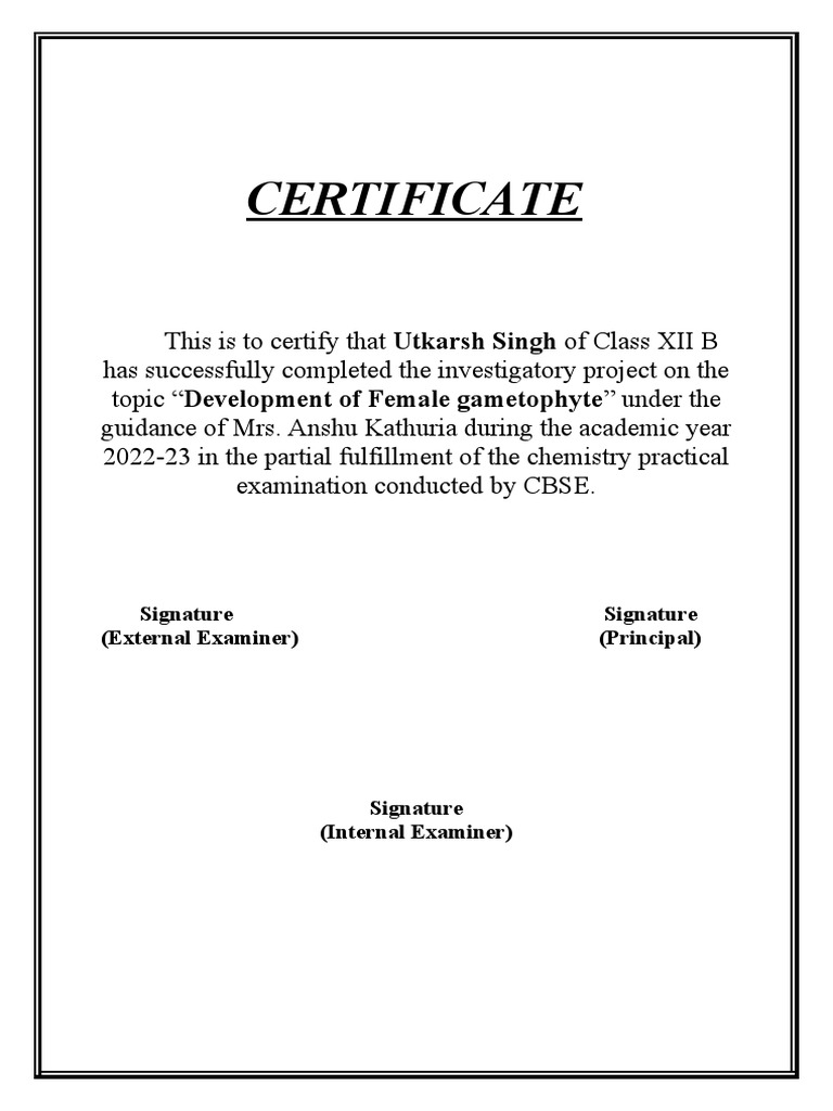 CERTIFICATE | PDF