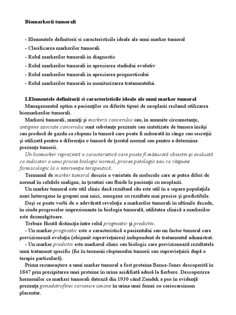 Markeri Tumorali | PDF
