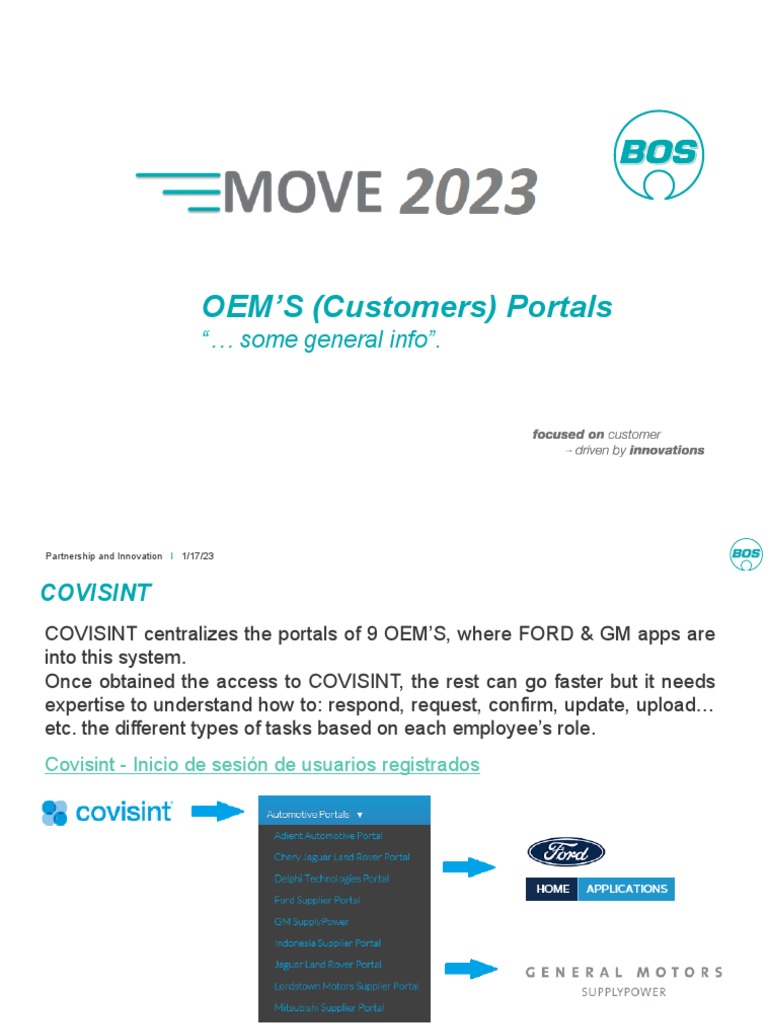 OEM'S (Customer's) Portals | PDF | Computing | Software
