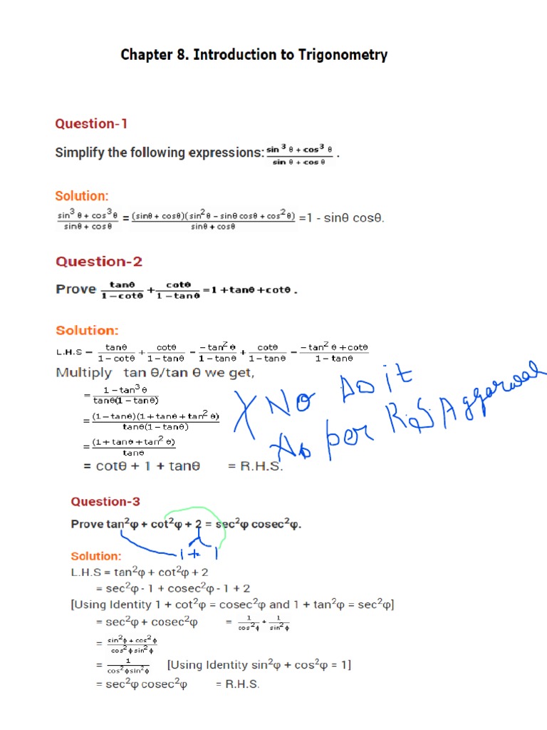 Introduction To Trigonometry | PDF
