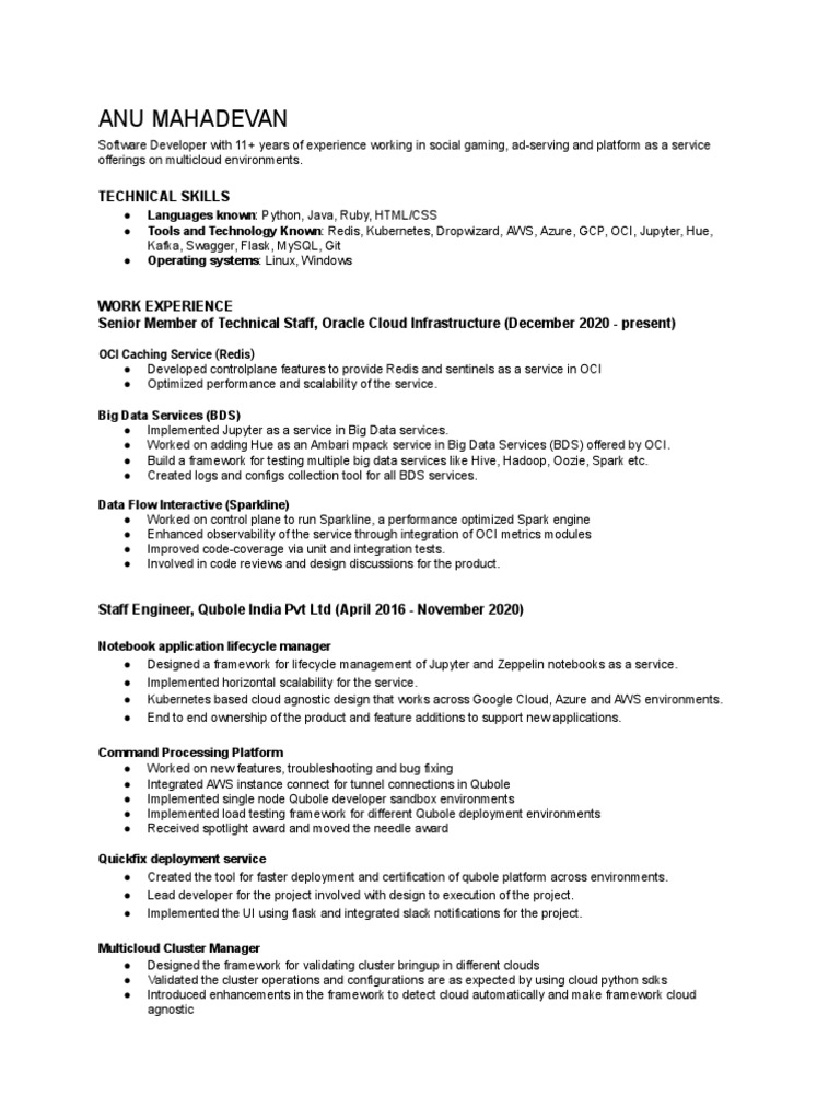 Anu Mahadevan | PDF | Cloud Computing | Proxy Server