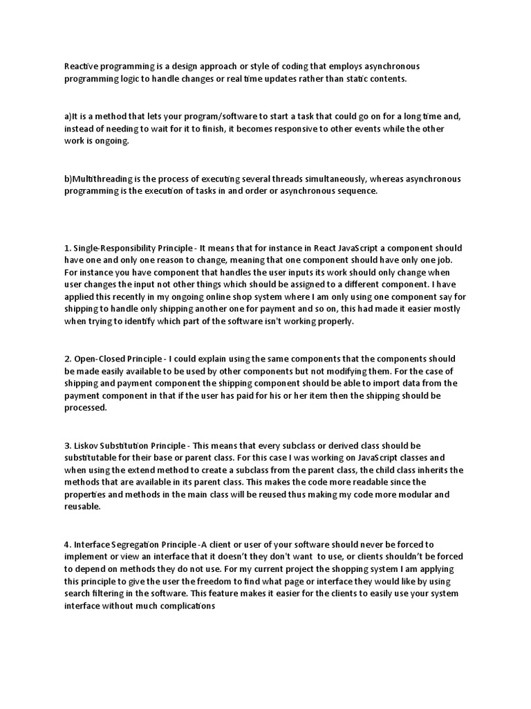 Reactive Programming | PDF | Class (Computer Programming) | Inheritance ... Reactive Programming | PDF | Class (Computer Programming) | Inheritance ...
