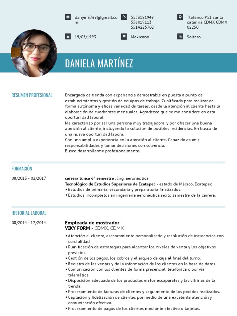Daniela CV 2 | PDF | Marketing | Business