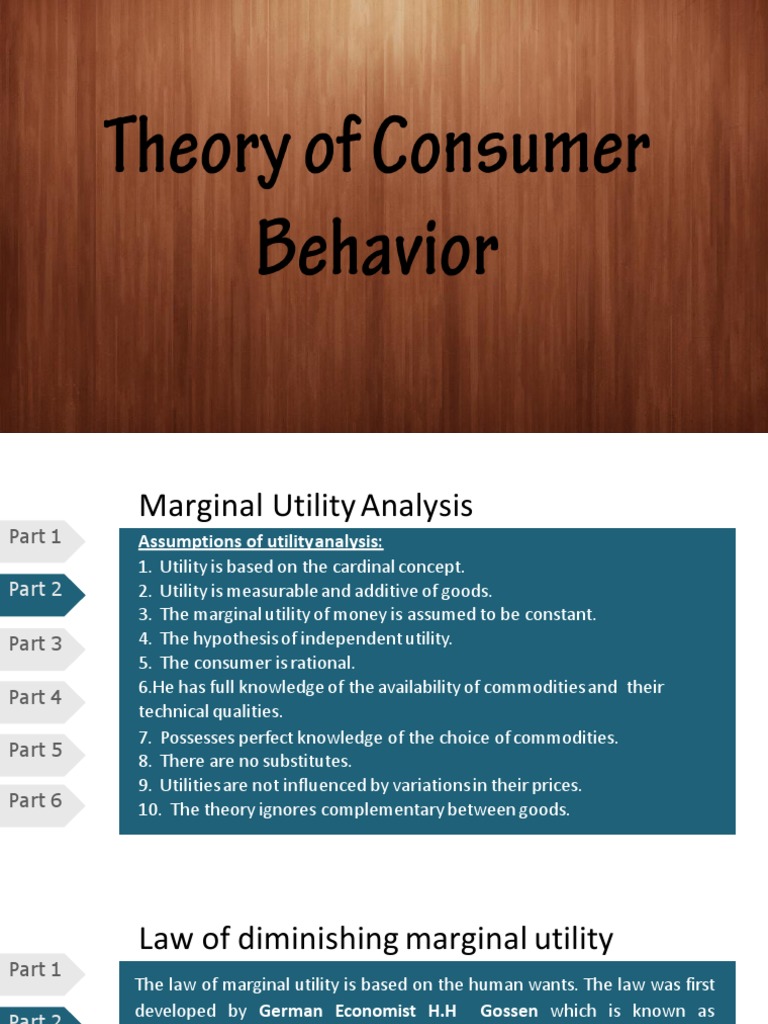 Consumer Behavior | PDF | Utility | Marginal Utility