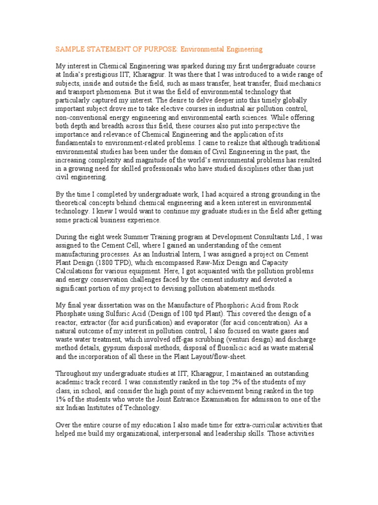 Environmental Sop | PDF | Chemical Engineering | Engineering