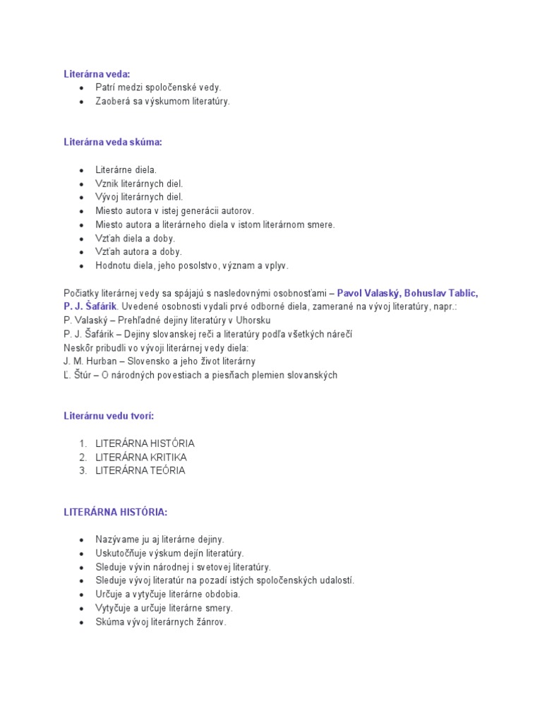 Literárna Veda | PDF