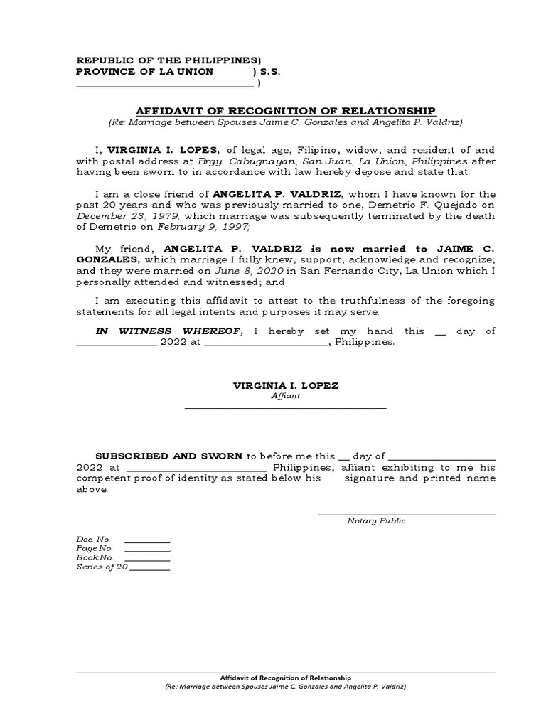 Affidavit of Recognition # 2 (2022!12!06 03-24-29 Utc) | PDF