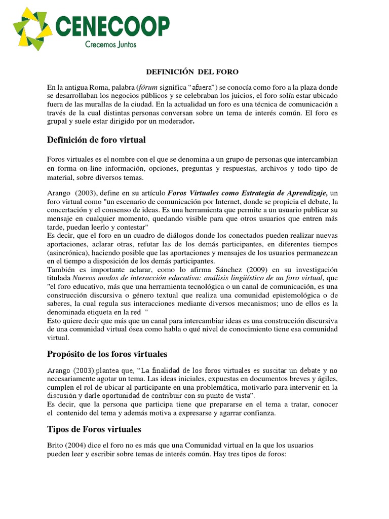 El Foro y El Chat | PDF | Chat en linea | Foro de Internet