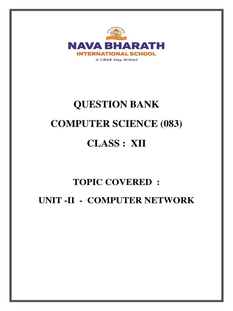 Computer Network Question Bank | PDF