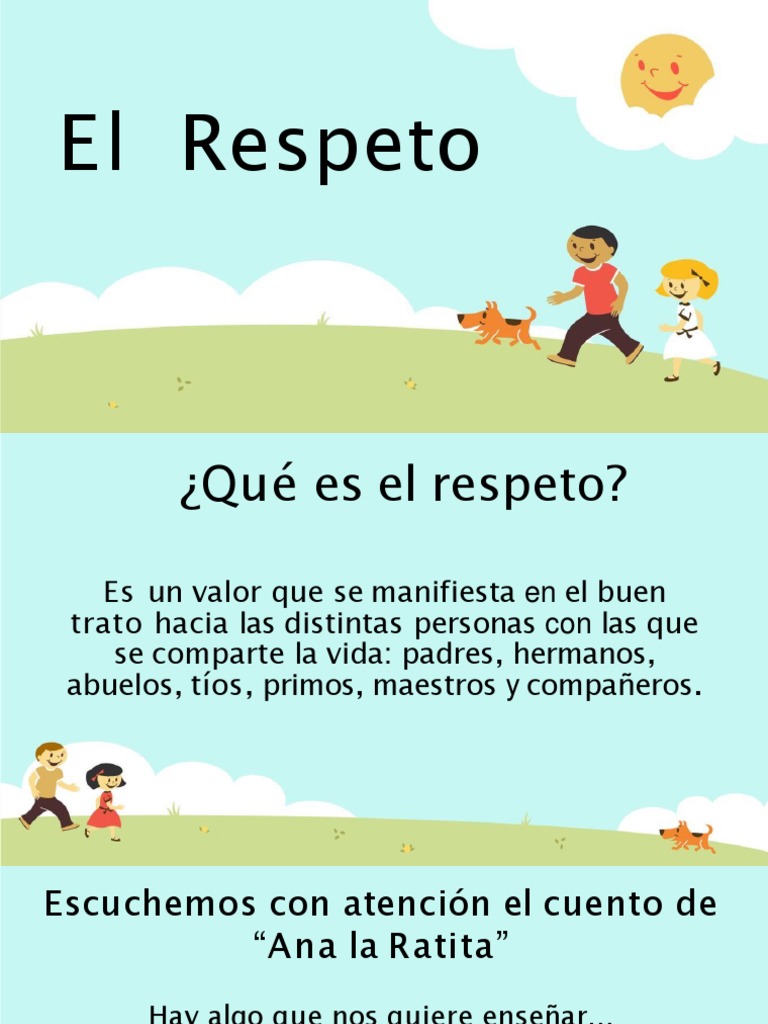 Clase Valores Respeto 3ero Pdf