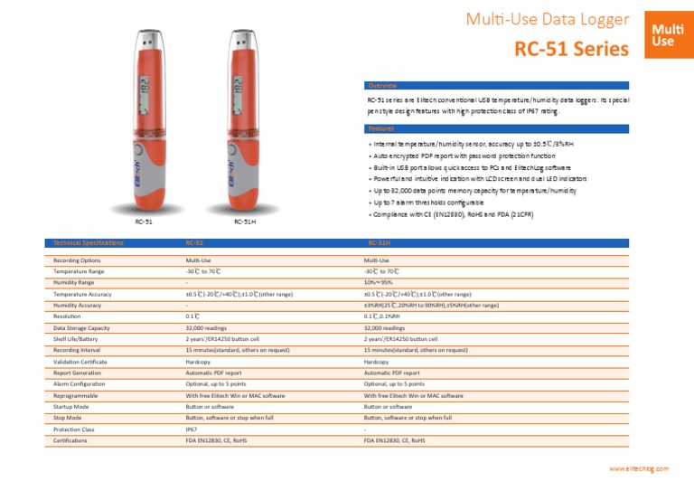 RC-51 Series | PDF | Celsius | Computer Science