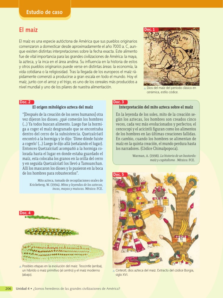 Importancia del maíz en aztecas y mayas | PDF | Maíz | Civilización maya