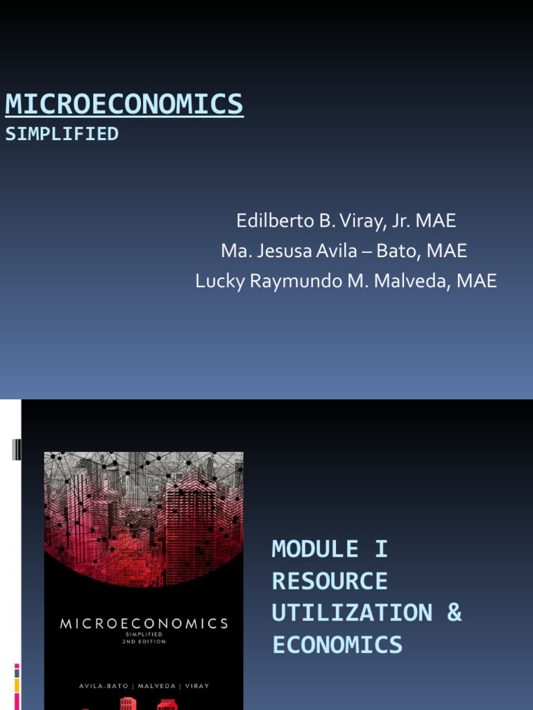 Module 1 MicroEconomics | PDF | Economics | Economies