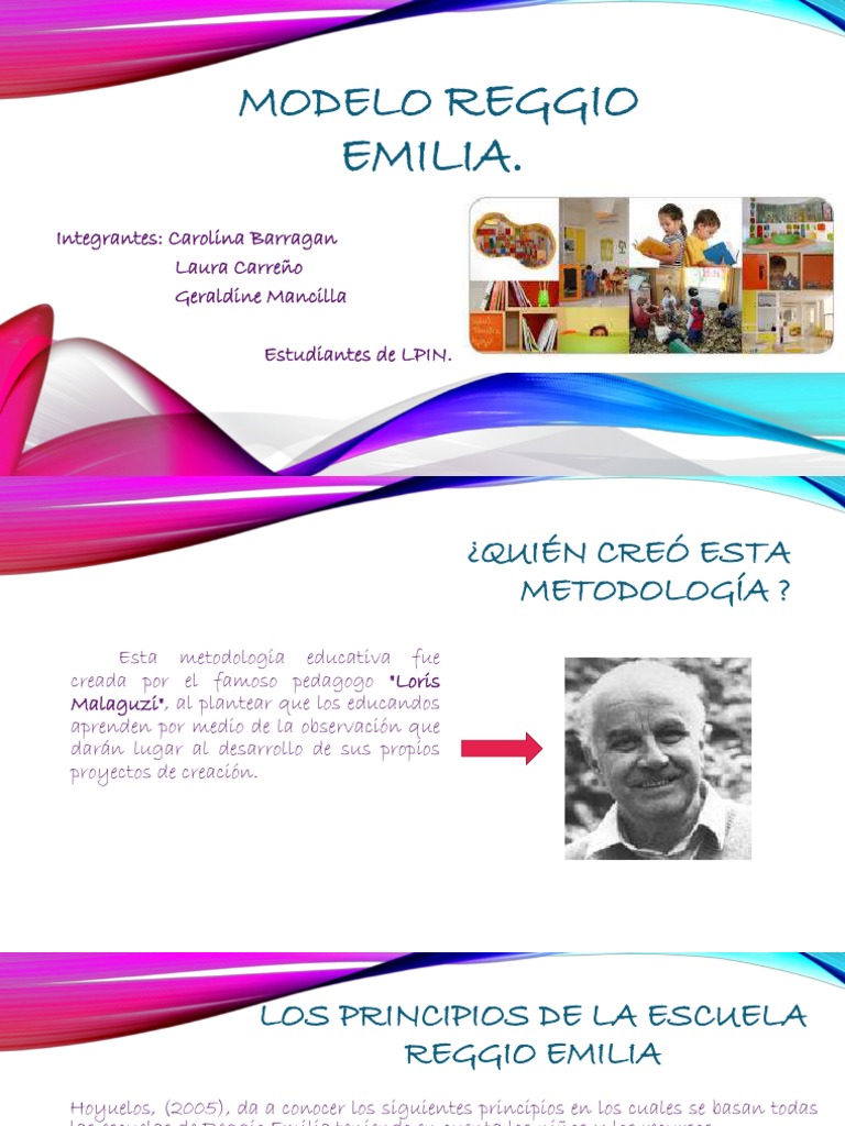 Modelo Reggio Emilia 151019175604 Lva1 App6891 | PDF | Aprendizaje | Maestros