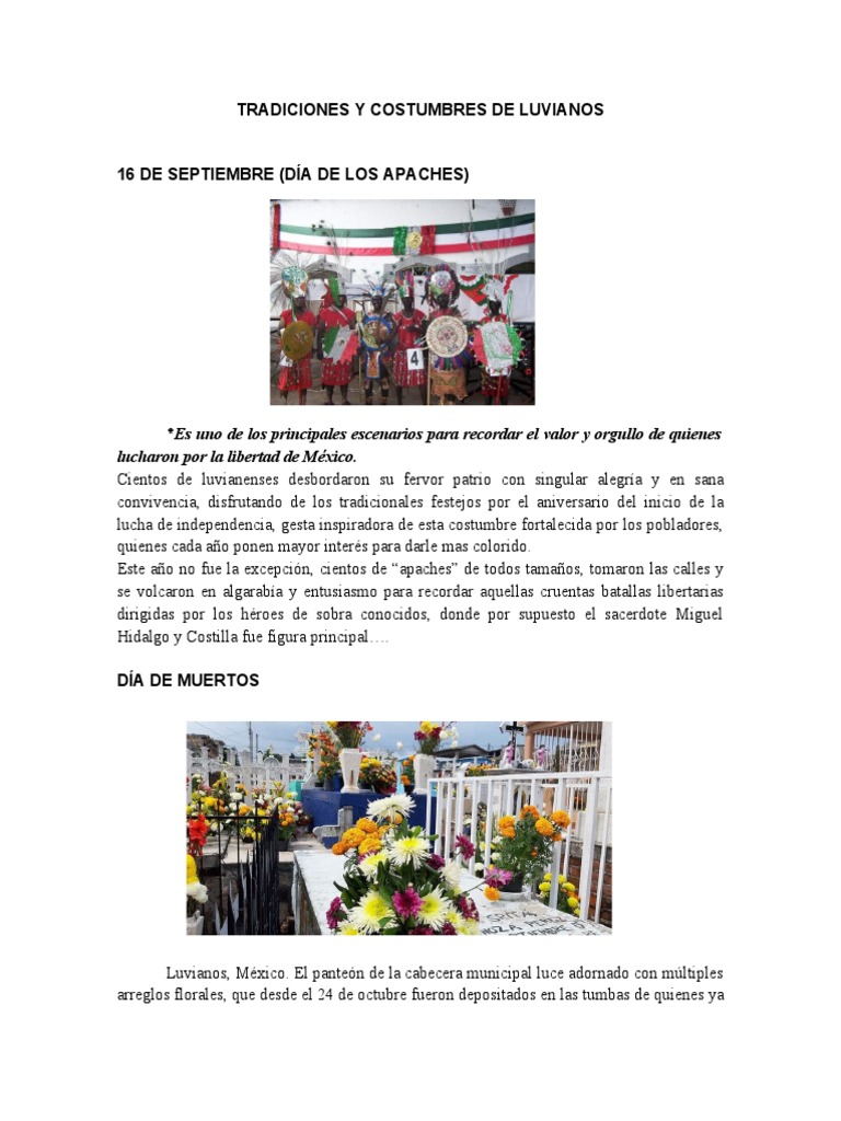 Tradiciones y Costumbres de Luvianos | PDF | México