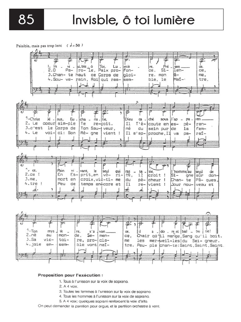 Invisible O Toi Lumiere | PDF