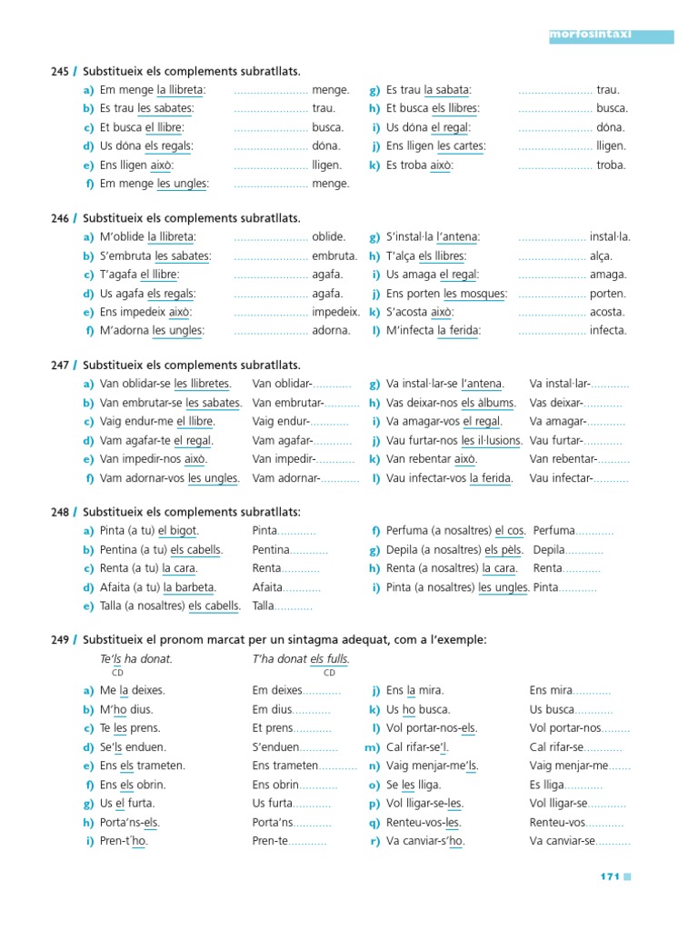 Els Pronoms - Ed - Tabarca-18-22 | PDF