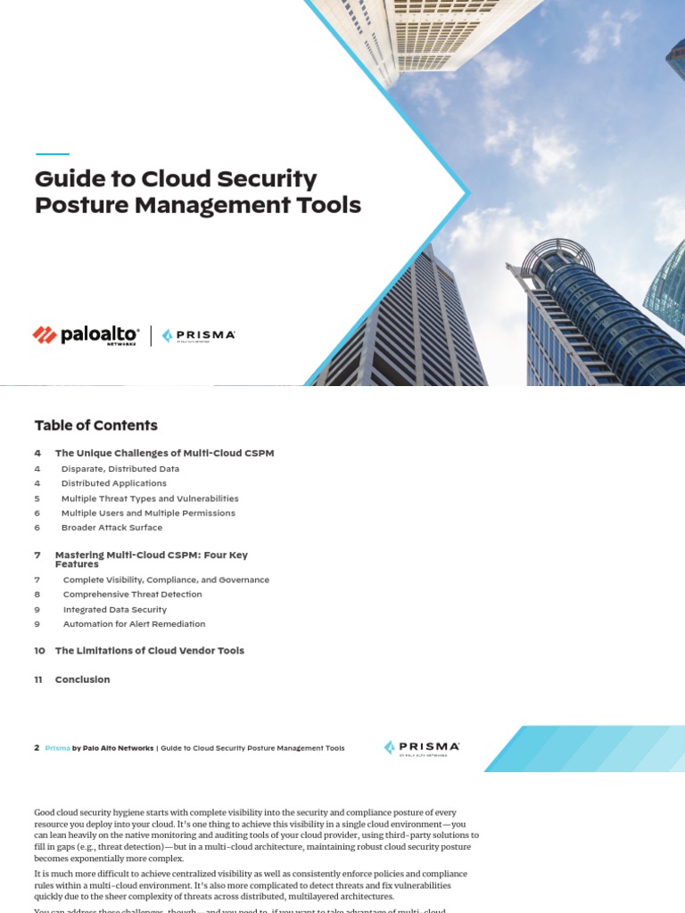Guide To Cloud Security Posture | PDF | Cloud Computing | Vulnerability (Computing)