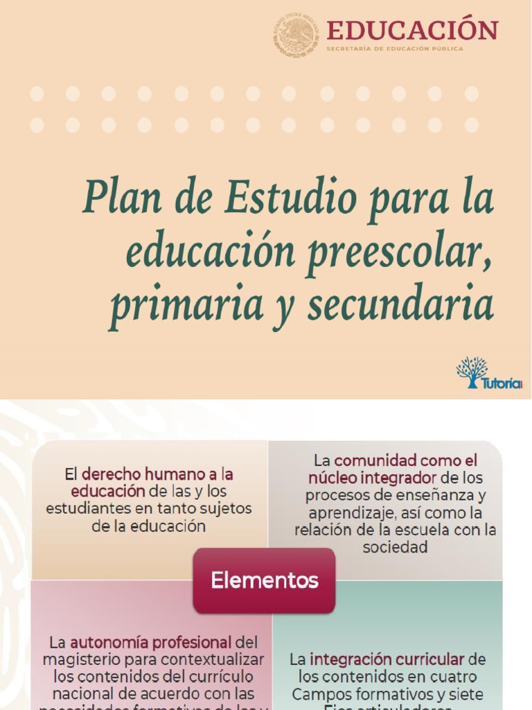 Plan de Estudios para La Educación Preescolar, Primaria y Secundaria 2022 | PDF | Crecimiento ...