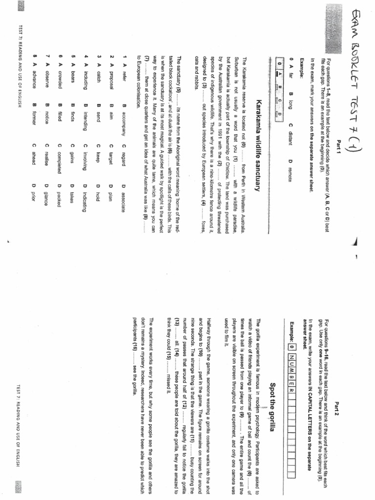 EB Test 7 Read & Write | PDF