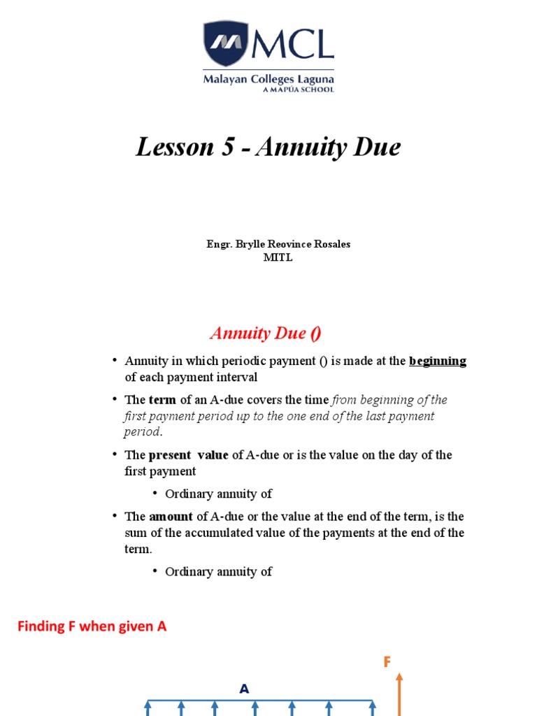 Understanding Annuity Due Concepts | PDF