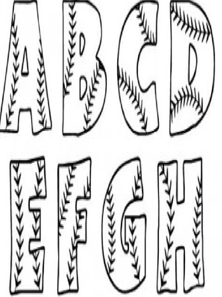 Molde De Letras | Pdf
