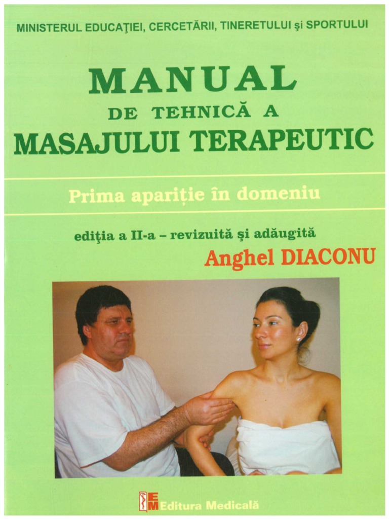 Manual de Tehnica A Masajului Terapeutic | PDF
