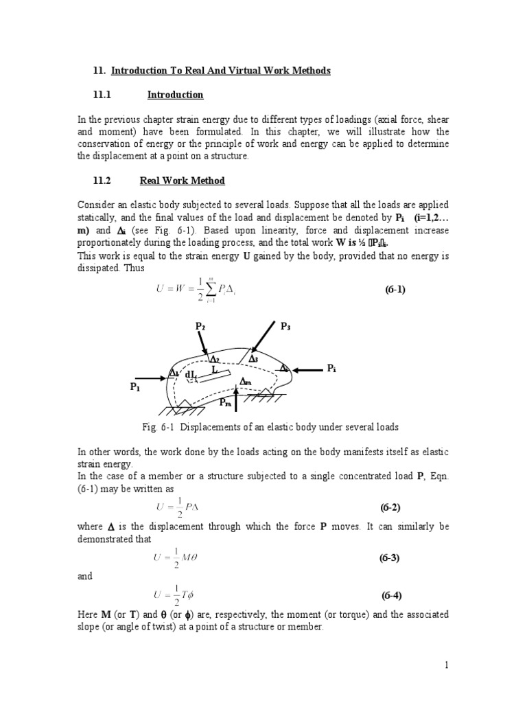 Virtual Work Method | PDF