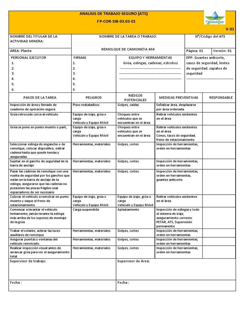 FP COR SIB 03.03 01 Formato ATS Remolque | PDF | Vehículos | Transporte