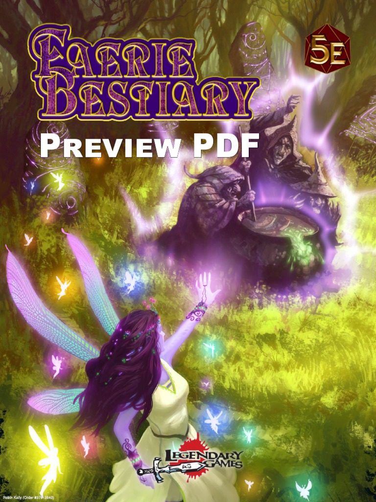 Faerie Bestiary Free Preview (5E) | PDF | Fairies