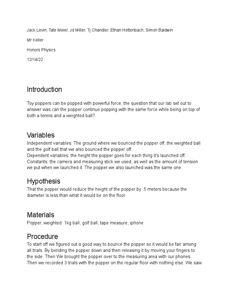 Popper Lab Write Up 1 | PDF