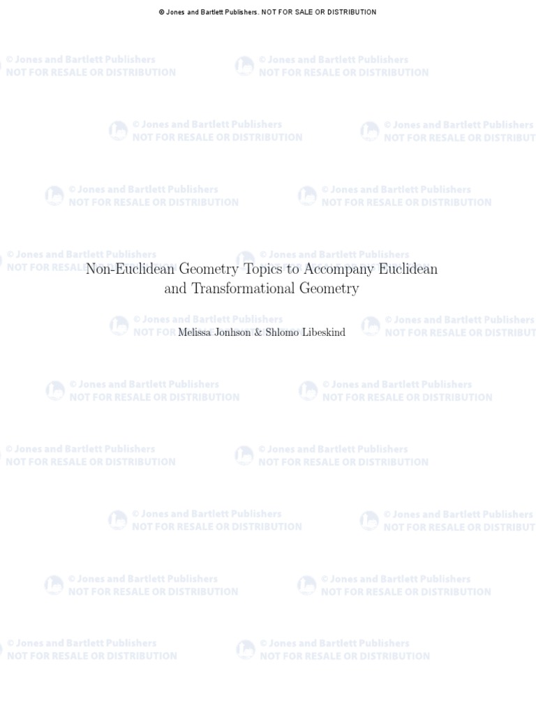 Non Euclidean Companion | PDF | Hyperbolic Geometry | Non Euclidean ...