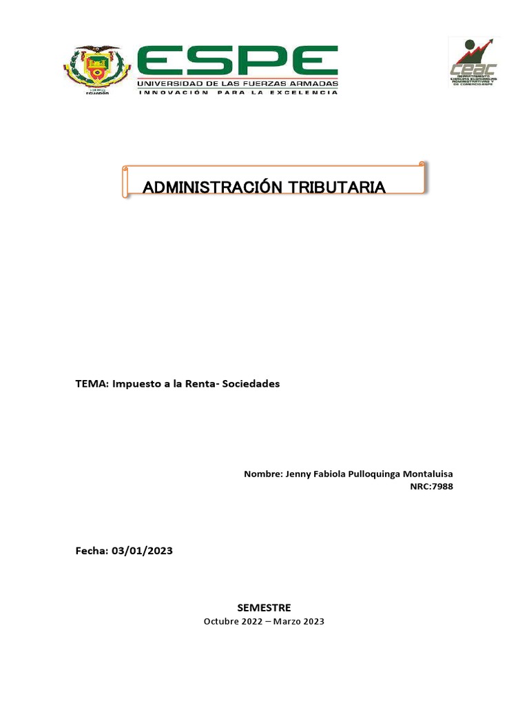 Ar - Jenny.Pulloquinga - Administracion Tributaria | PDF | Finanzas y dinero