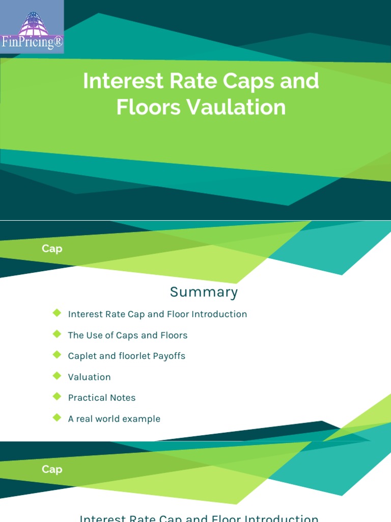 Interest Rate Caps and Floors | PDF | Market (Economics) | Investing