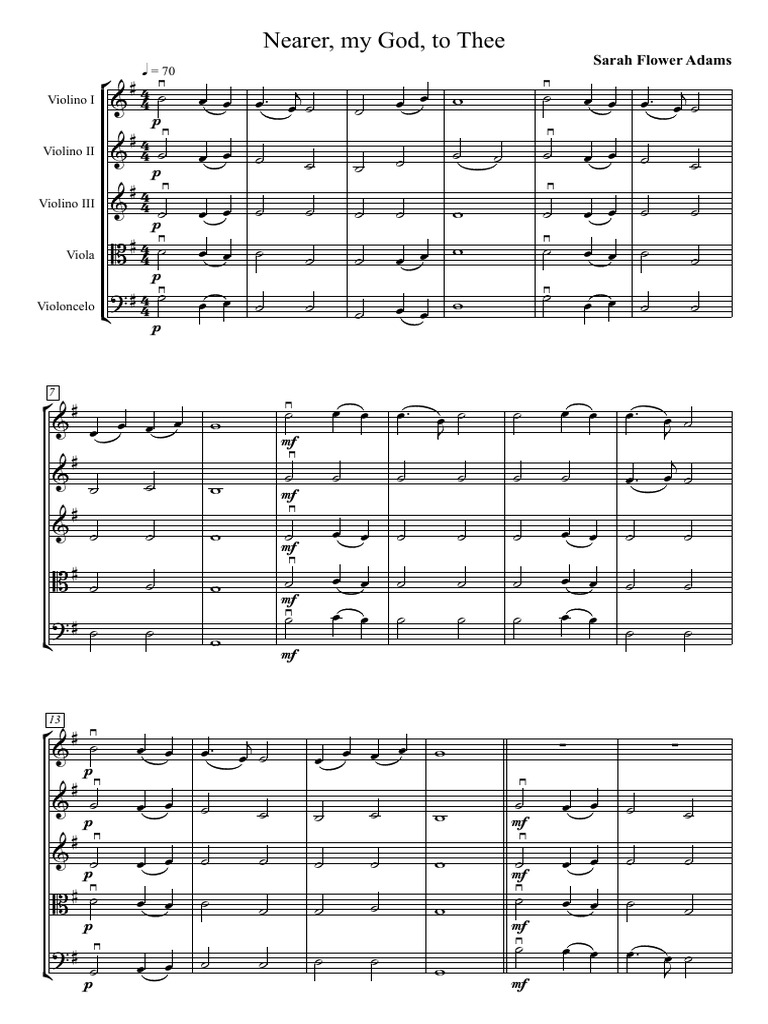 Sarah Flower Adams - Nearer, My God, To Thee | PDF