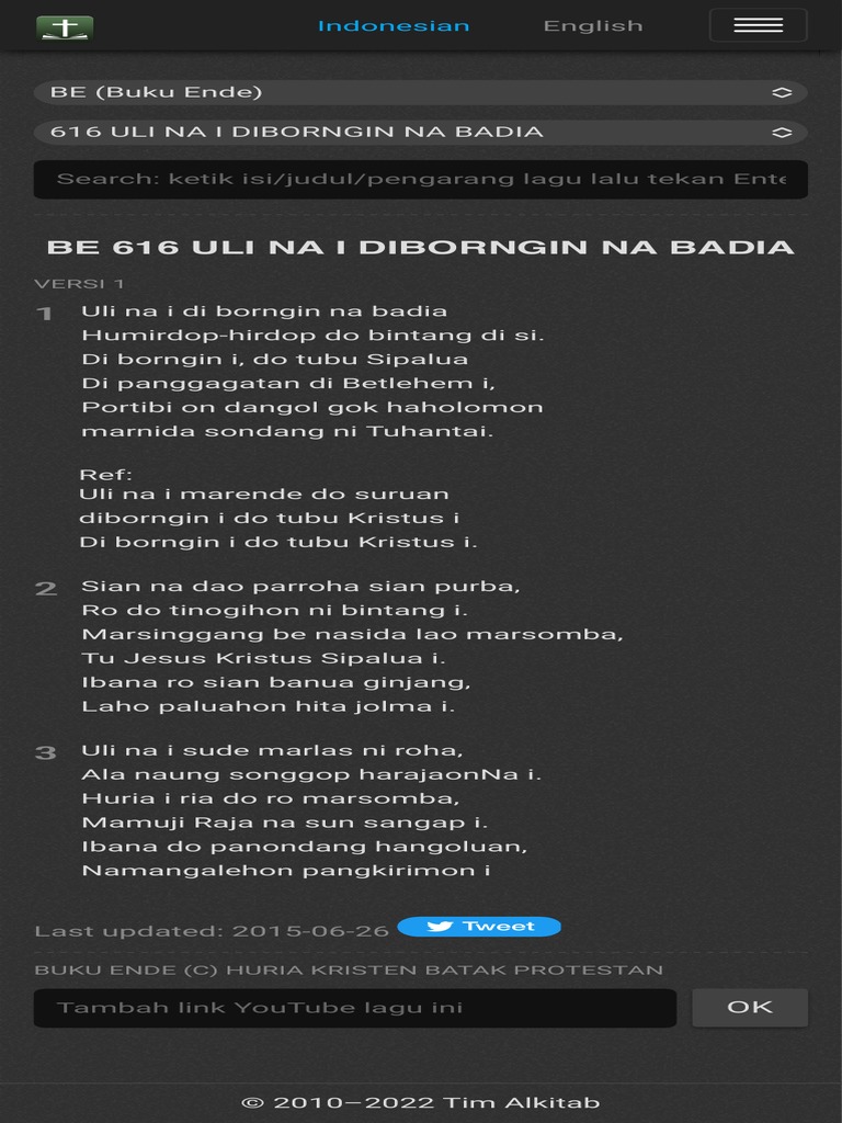 Uli Na I Diborngin Na Badia (Be 616) | PDF