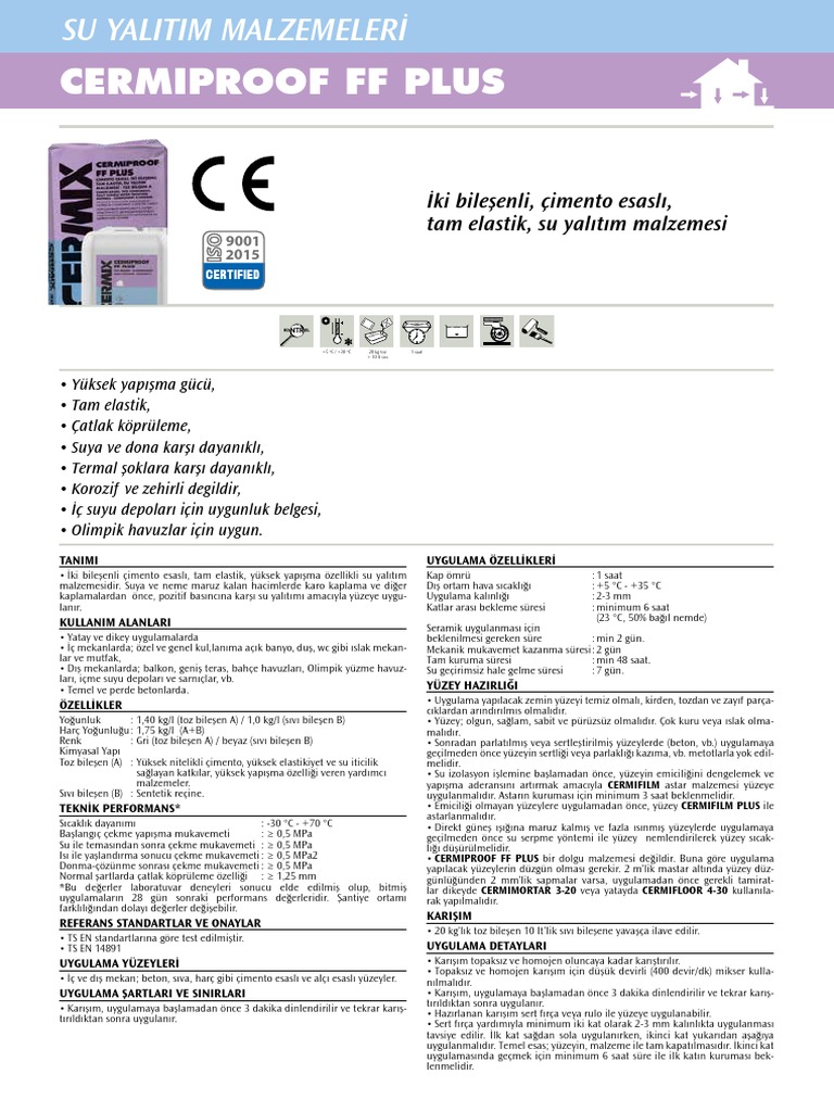 Cermiproof FF Plus Tds TR 3 | PDF