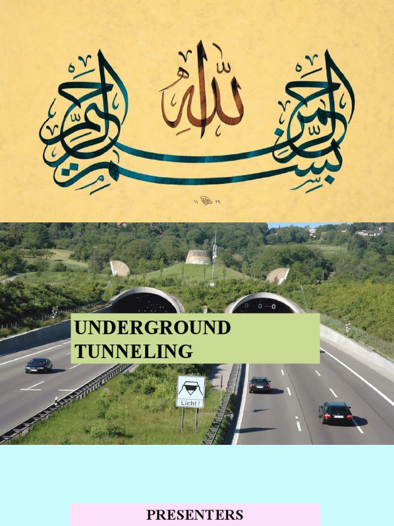 Tunnel Slides | PDF | Tunnel | Civil Engineering
