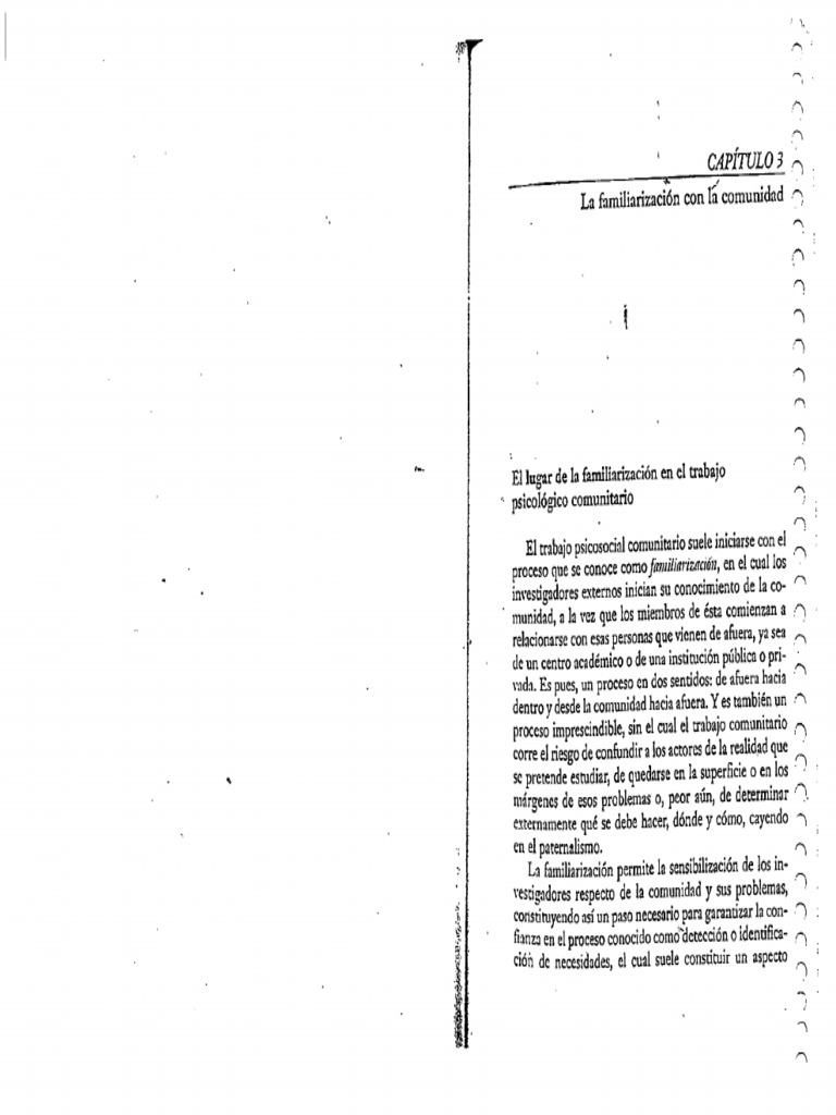 Maritza Montero (2006) Etapa de Familiarización, Capítulo 3 | PDF